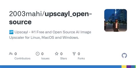 Github 2003mahiupscaylopen Source 🆙 Upscayl 1 Free And Open