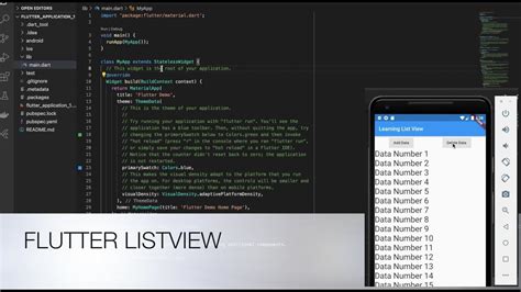 Learning About Flutter Listview Flutter Context Learning