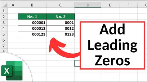 How To Add Leading Zeros In Excel Two Most Common Ways Youtube