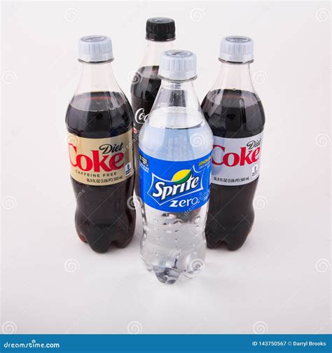 Diet Coke Sprite Coke Zero And Caffeine Free Coke Editorial Photo 143750567