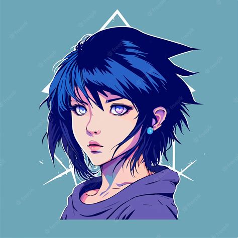 Premium Vector Young Girl Anime Style Character Vector Illustration