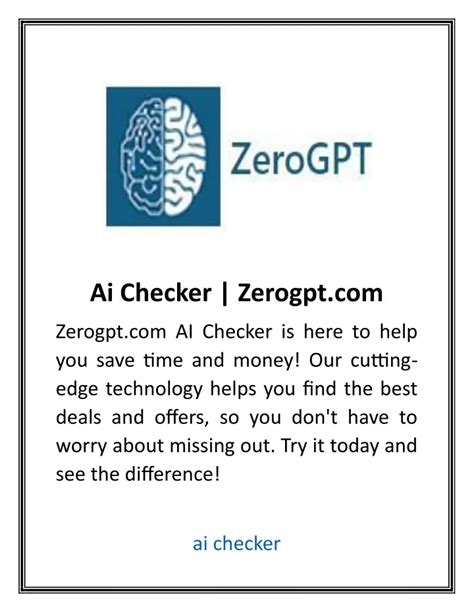 Ppt Ai Checker Zerogpt Powerpoint Presentation Free Download Id