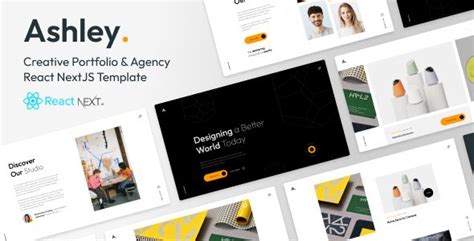 Ashley React Portfolio Nextjs Template Graphicfort In 2024 Creative Portfolio Free