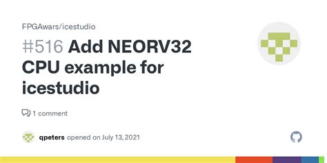 Add NEORV32 CPU Example For Icestudio Issue 516 FPGAwars Icestudio