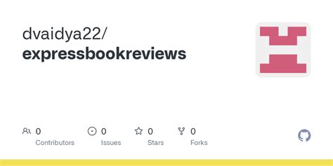 Github Dvaidya22 Expressbookreviews