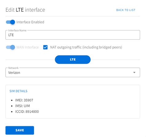 Configuring The Lte Connection In Micro Edge Edge Threat Management Support Arista