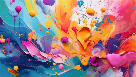 Watercolor Flames Dance In Vibrant Orange And Blue A Fiery Splash