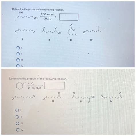Solved Determine The Product Of The Following Reaction Pcc