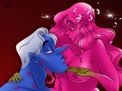 Rule 34 Bedroom Eyes Blue Skin Hades Lore Olympus Lipstick Lore Olympus Persephone