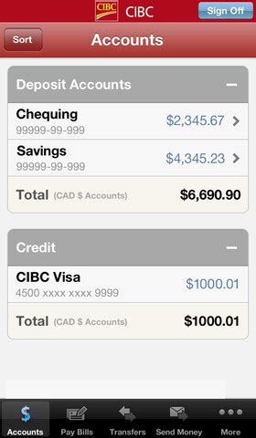 CIBC Mobile Banking Gains IPhone 5 Support Full Transaction Details IPhone In Canada Blog