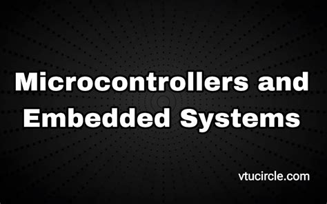 vtucircle microcontrollers and embedded systems bc0601