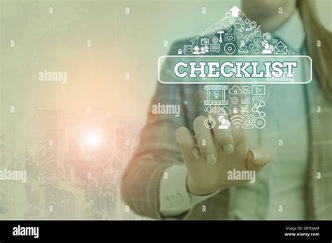Writing Note Showing Checklist Business Concept For List Items Required Things Be Done Or