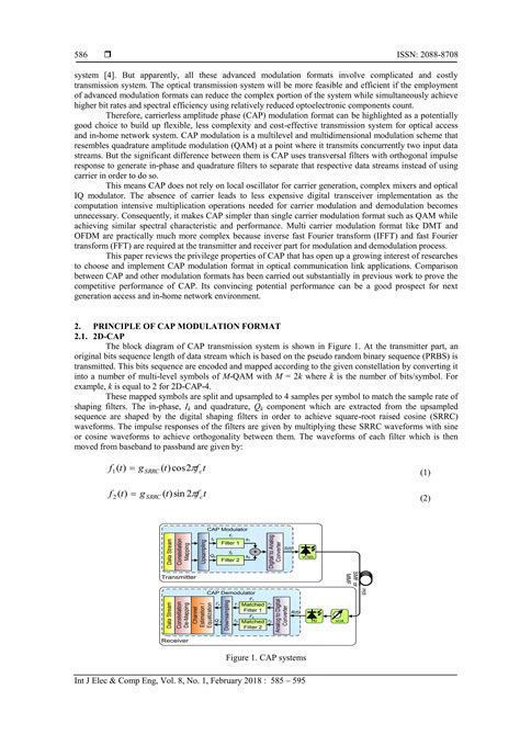 A Carrierless Amplitude Phase Cap Modulation Format Perspective And Prospect In Optical