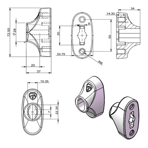 Oval Bullet Lock Housing Shutter Lock Housing Latham S Hardware