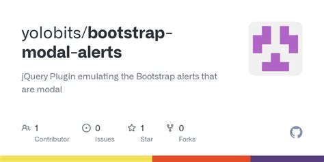 Github Yolobitsbootstrap Modal Alerts Jquery Plugin Emulating The