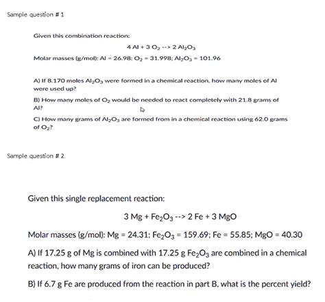 Solved Given This Combination Reaction 4al 3o2− 2al2o3