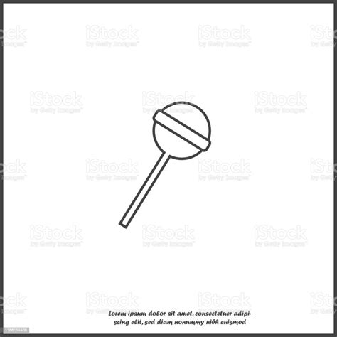 흰색 고립 된 배경에 막대기에 사탕의 벡터 아이콘입니다 레이어를 그룹화하여 쉽게 편집할 수 있습니다 디자인에 대 한 가지 식물 부위에 대한 스톡 벡터 아트 및 기타 이미지