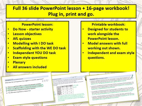 Btec Applied Science Chi Squared Test Lesson Workbook T Level Suitable Teaching Resources
