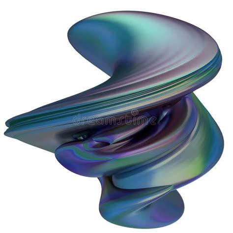 Organic Chrome Reflective Metal Geometry Liquid Contemporary Impressionist Isolated Elegant