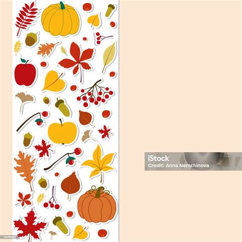 벡터 일러스트 가을 단풍 열매 과일 야채 추수 감사절 계절 문자입니다 디자인 현수막 인사말 엽서 디자인 전단지 프리젠 테이션 웹