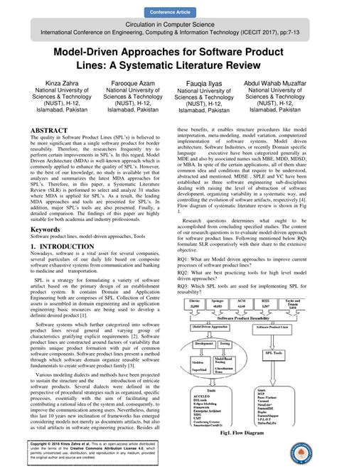 Pdf Model Driven Approaches For Software Product Lines A Systematic