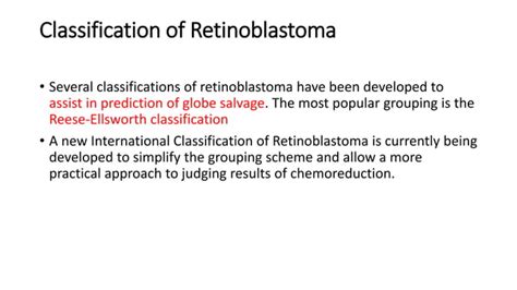 Retinoblastoma Pptx Eye And Vision Conditions Diseases And Conditions