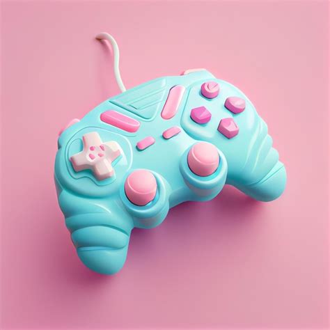 Premium Photo Kawaii Gaming Controller Cute Video Game Gamepad Illustration