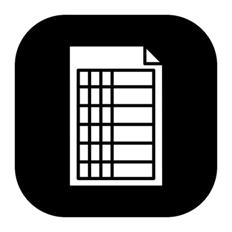 Premium Vector Spreadsheet Vector Illustration