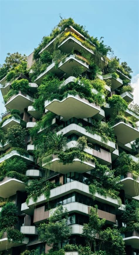 Sustainable Architecture Green Vertical Forest Building With Abundant