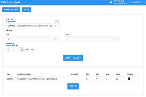 Eam Store Kiosk Eam Service At Cern Eam Store Kiosk Eam Service At Cern