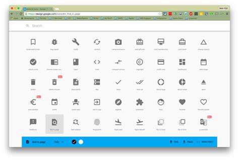 Material Icon Library At Collection Of Material Icon