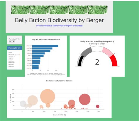 Github Cherylberger Belly Button Biodiversity