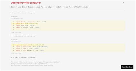 React Xlsx Codesandbox
