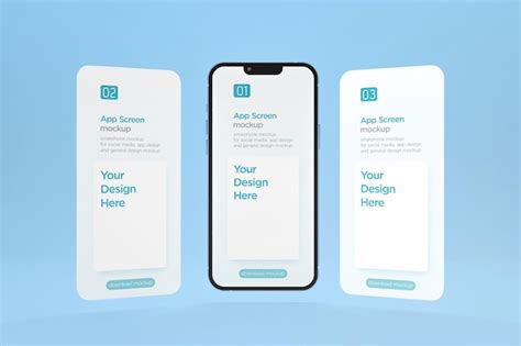앱 화면 목업 Ui Ux 디자인 프리미엄 Psd 파일