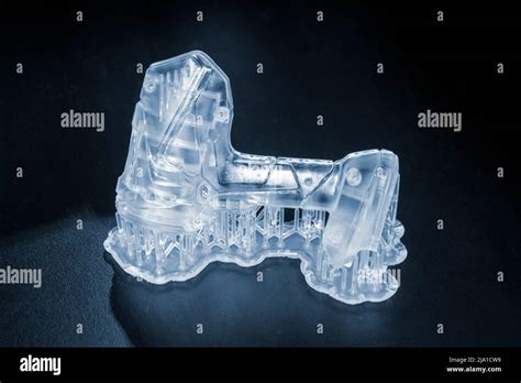Abstract Model Printed On 3d Printer Close Up Object Photopolymer Printed On Stereolithography
