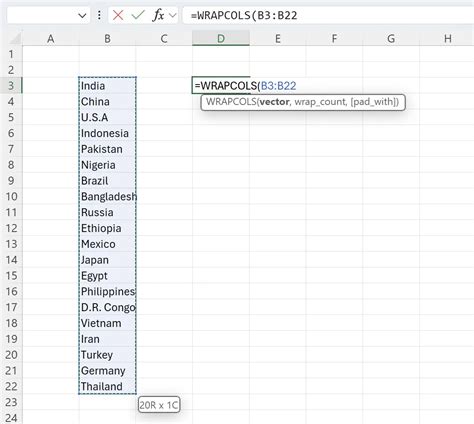 excel wrapcols 函数教程 excel 路线图