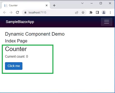 Dynamic Component In Blazor