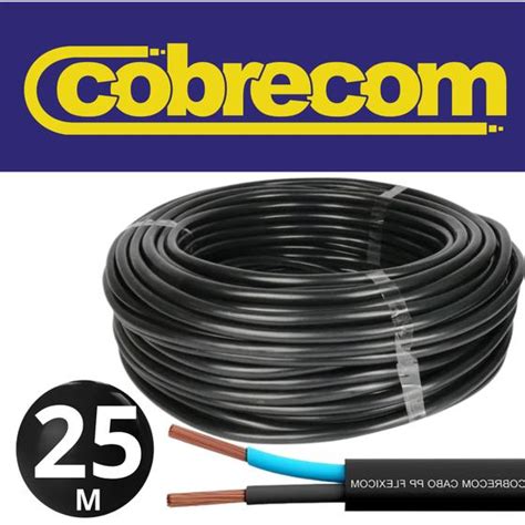 Cabo Pp 2 Vias Fio De Cobre 2x2 50mm Com 25 Metros cobrecom Cabo Fio Elétrico Magazine Luiza
