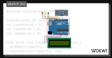 Sensor Hc Sr04 Lcd I2c Led Wokwi Esp32 Stm32 Arduino Simulator