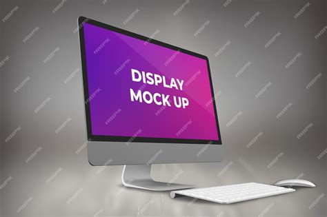 Premium Psd Display Mockup Screen Mockup Monitor Mockup Setup Mockup