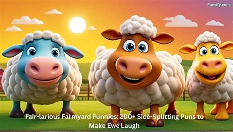 Fair Larious Farmyard Funnies 200 Side Splitting Puns To Make Ewe Laugh Punsify