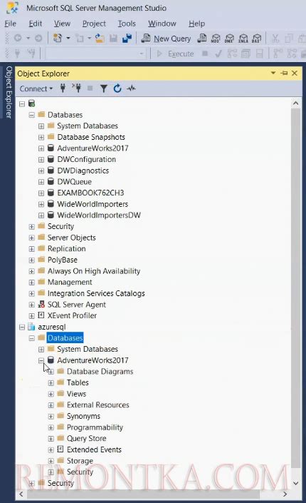 Миграция on prem базы данных sql server в azure sql РЕМОНТКА