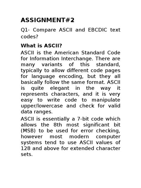 assignment 2 download free pdf ebcdic ascii