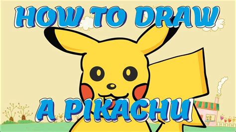 How To Draw A Pikachu Pokemon In 3 Minutes Easy Drawing 🖼️ Youtube