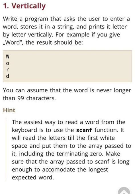 Solved 1 Vertically Write A Program That Asks The User To