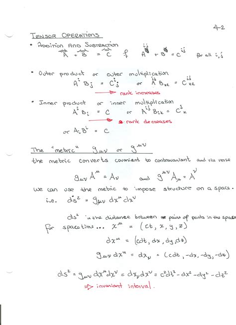 4 Vectors And 4 Tensors
