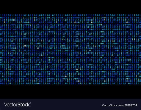 Abstract Technology Binary Code Backgrounddigital Vector Image