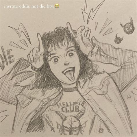 Eddie Stranger Things Drawing Art Drawings Sketches Simple Indie