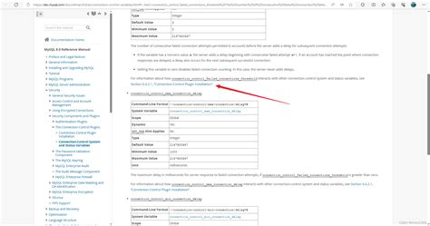 Mysql8 实现多次登录失败锁定，使用 Connectioncontrol 实现mysql8 登录失败锁定设置 Csdn博客