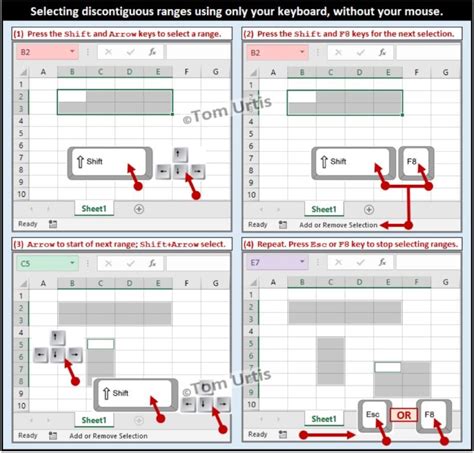 tom urtis on linkedin selecting discontiguous ranges using only your